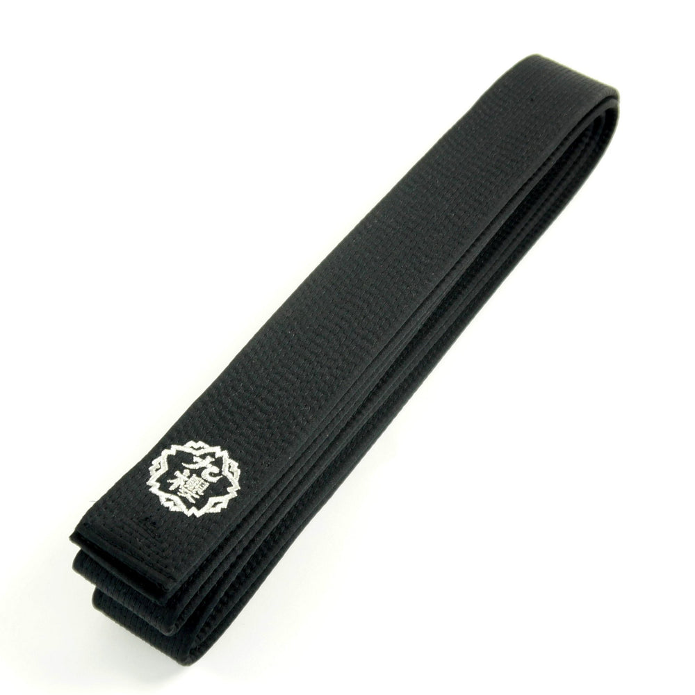 Japanese Silk Black Belt KuSakura